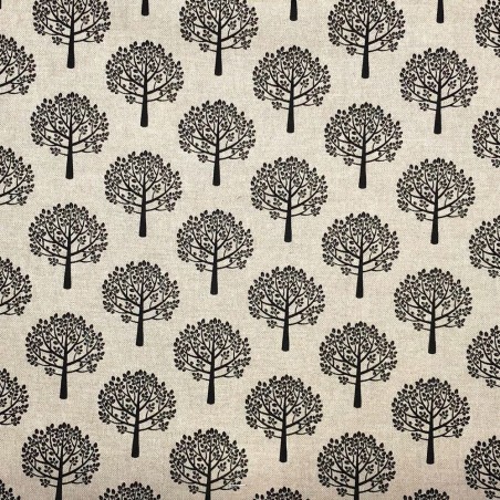 Cotton Rich Linen Look Fabric Mulberry Trees Upholstery