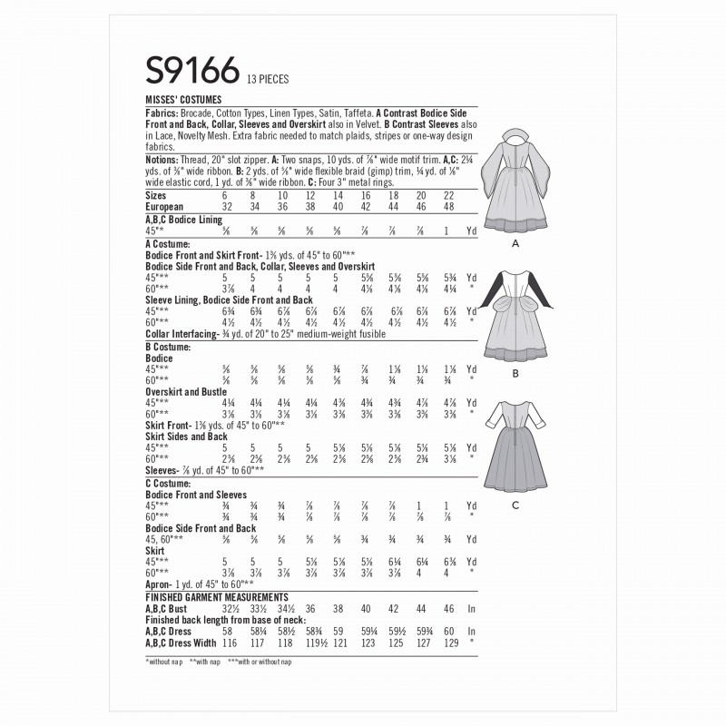 Simplicity Sewing Pattern S9166 Misses Medieval Witch Queen Halloween ...