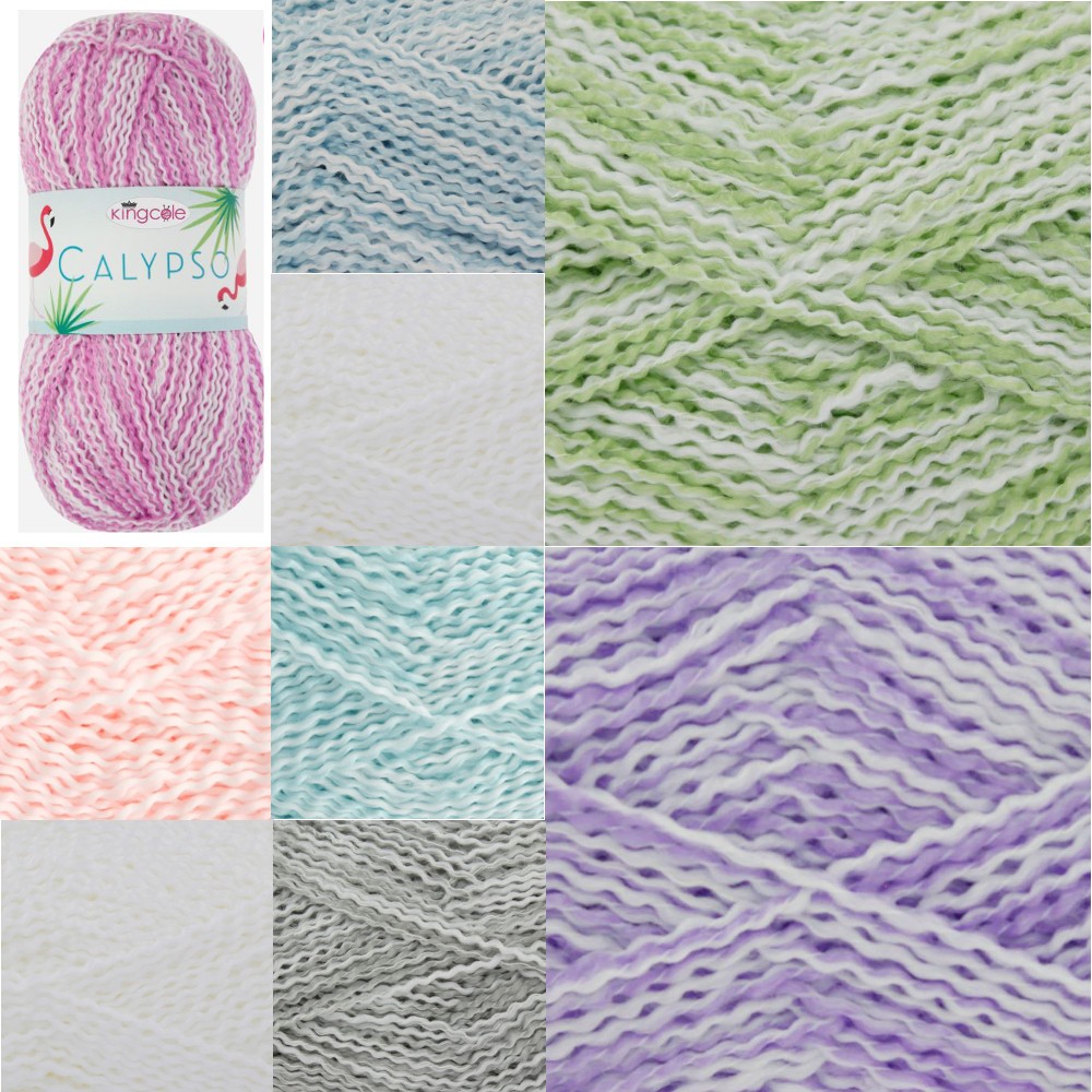 King Cole Beaches DK Double Knit Wool Yarn Knitting Crochet 100g