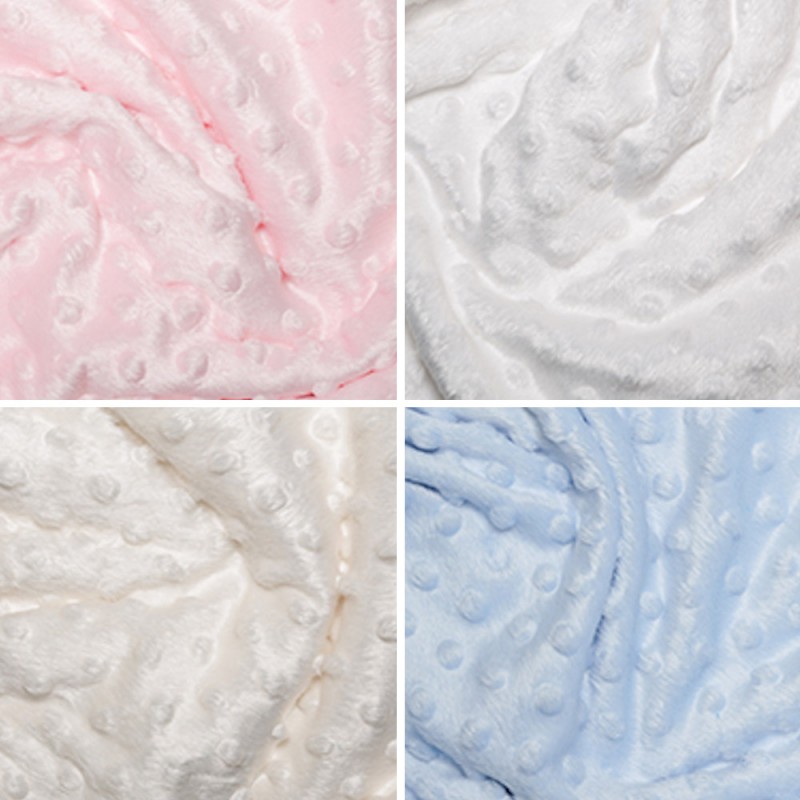 Dimple Fleece Fabric – Super Soft Plush Cuddle, Minky, 227g/m²