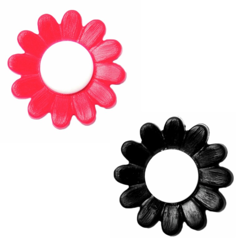1 x 18mm Daisy Flower Head Buttons Nylon Craft Shank