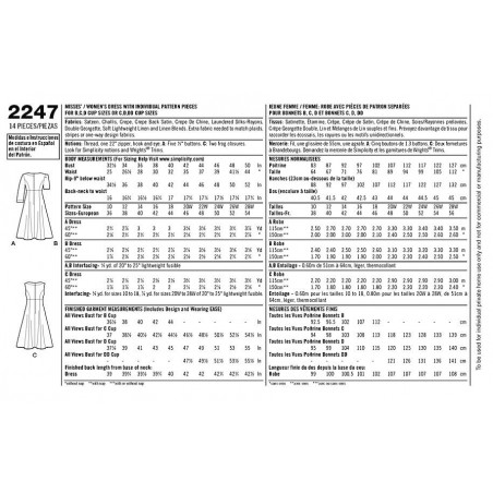 Simplicity Sewing Pattern 2247 Misses' & Plus Size Amazing Fit Dresses