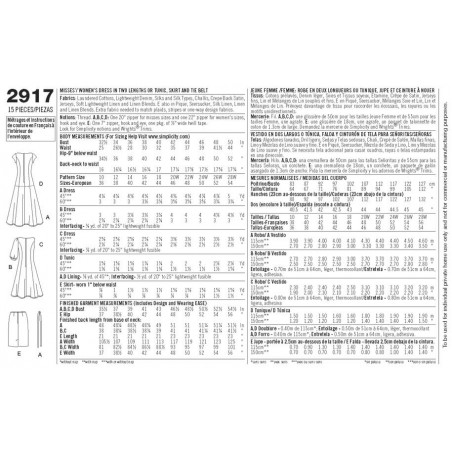 Simplicity Misses' & Plus Size Amazing Fit Dresses Sewing Pattern 2917