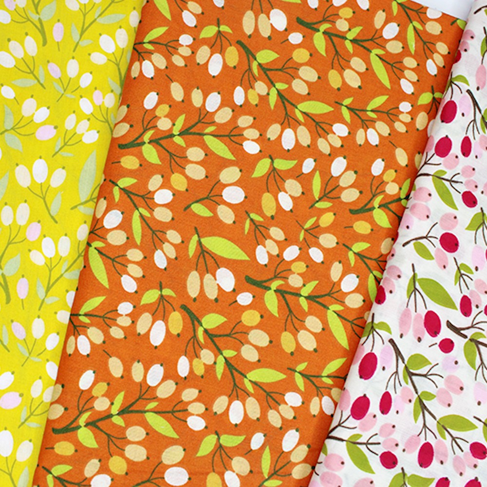 flowers floral roses polycotton fabric (8)