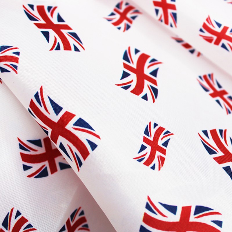 Polyester Lining Fabric Union Jack Flags Floating UK Jubilee British ...