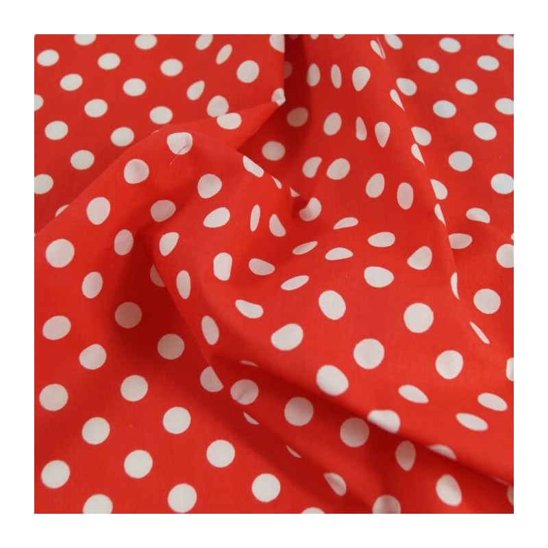 Polycotton Fabric 10mm Polka Dots Spots Spotty