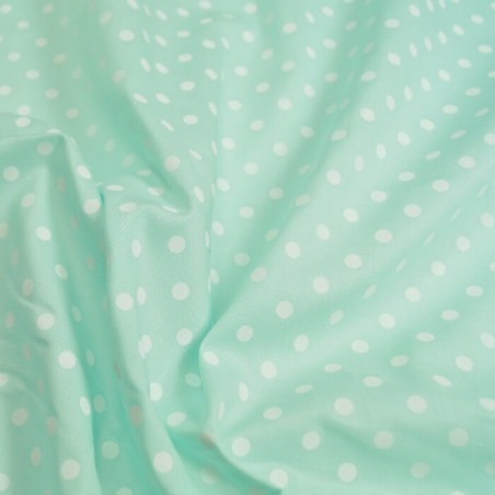 Polycotton Fabric 5mm Pastel Polka Dots Spots Spotty Spot