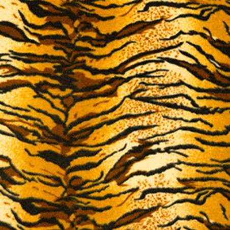 Polar Anti Pil Fleece Fabric Tiger Stripes Animal Print Safari