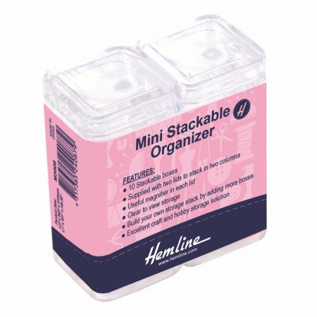 Hemline Mini Stackable Craft And Sewing Organiser