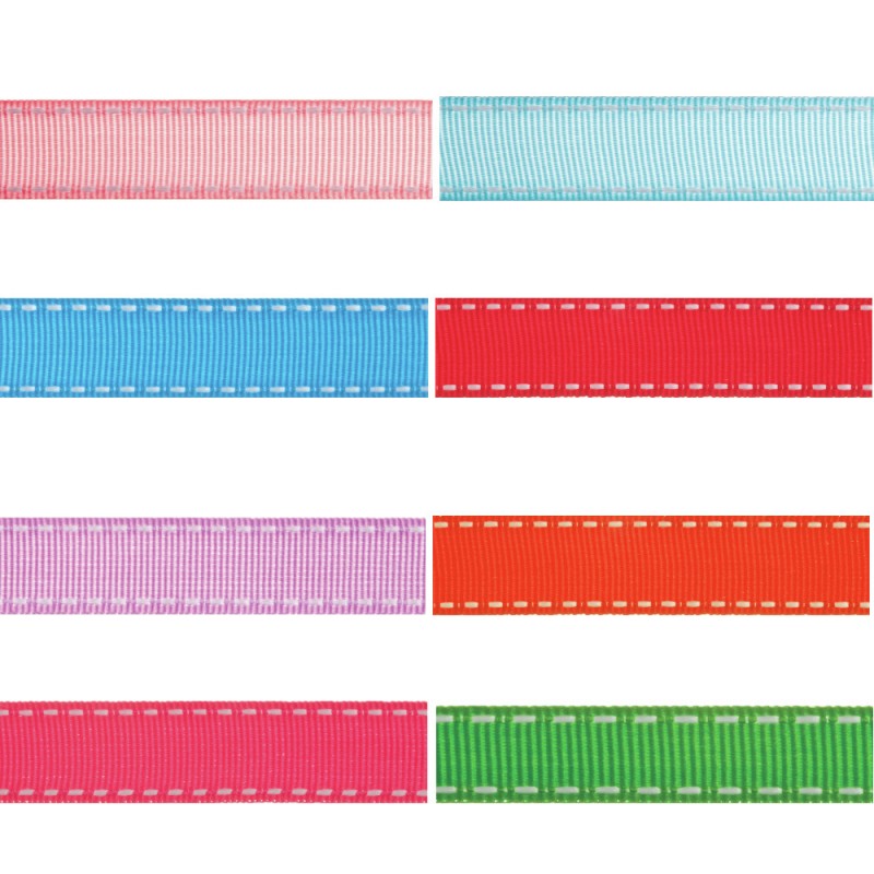 Celebrate Ribbon 6mm x 5m Wired Edge Stitch Effect Craft