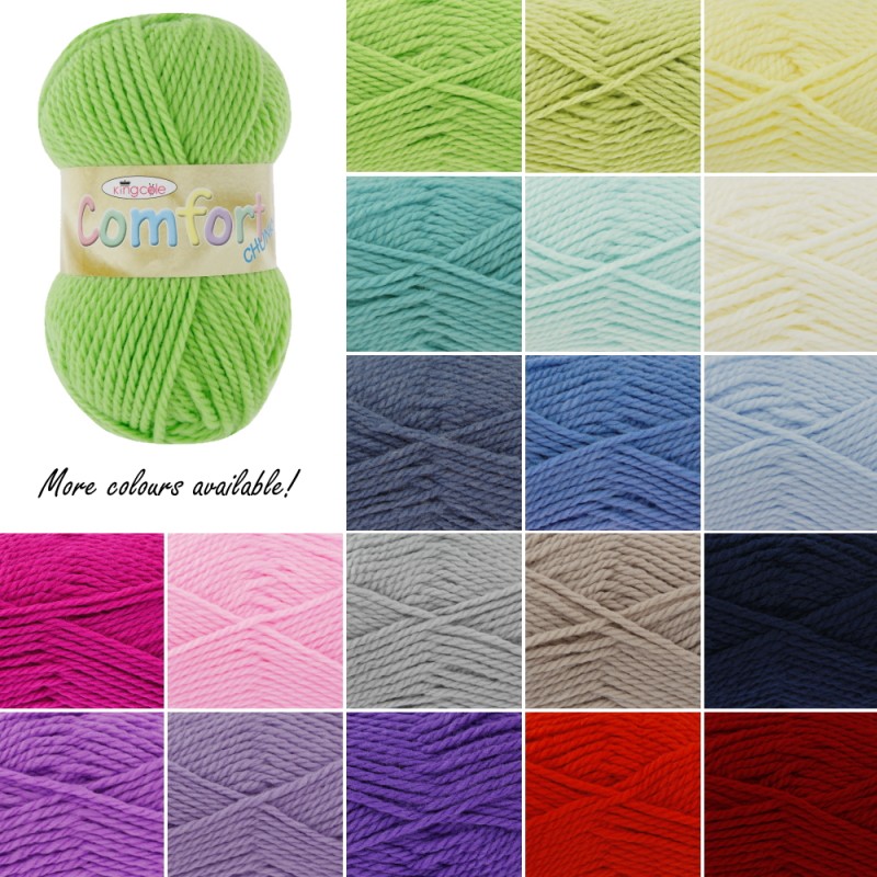 King Cole Chunky Tweed Knitting Yarn Acrylic Wool 100g Wool