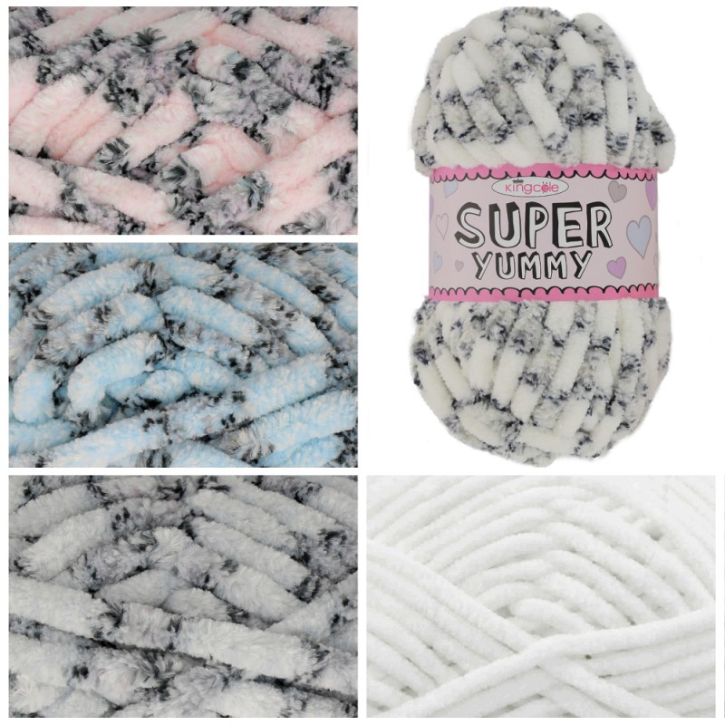 King Cole Chunky Tweed Knitting Yarn Acrylic Wool 100g Wool