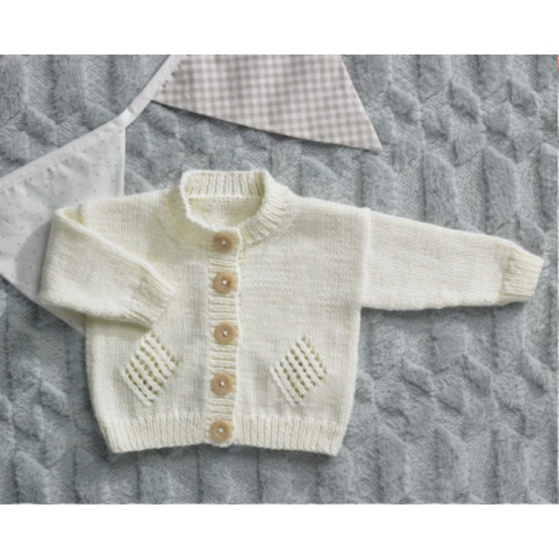 Wendy Wools Knitting Pattern PP007 Baby Cardigan & Boots Knitted in ...