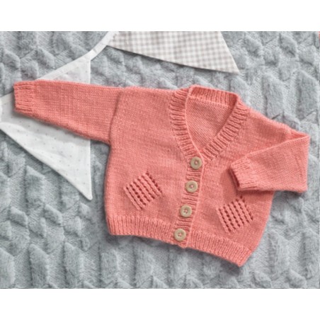 Wendy Wools Knitting Pattern PP007 Baby Cardigan & Boots Knitted in ...