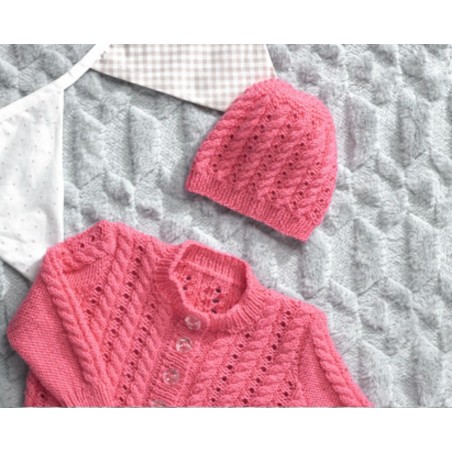Wendy Wools Knitting Pattern PP010 Baby Cardigan Hat & Blanket in Peter ...