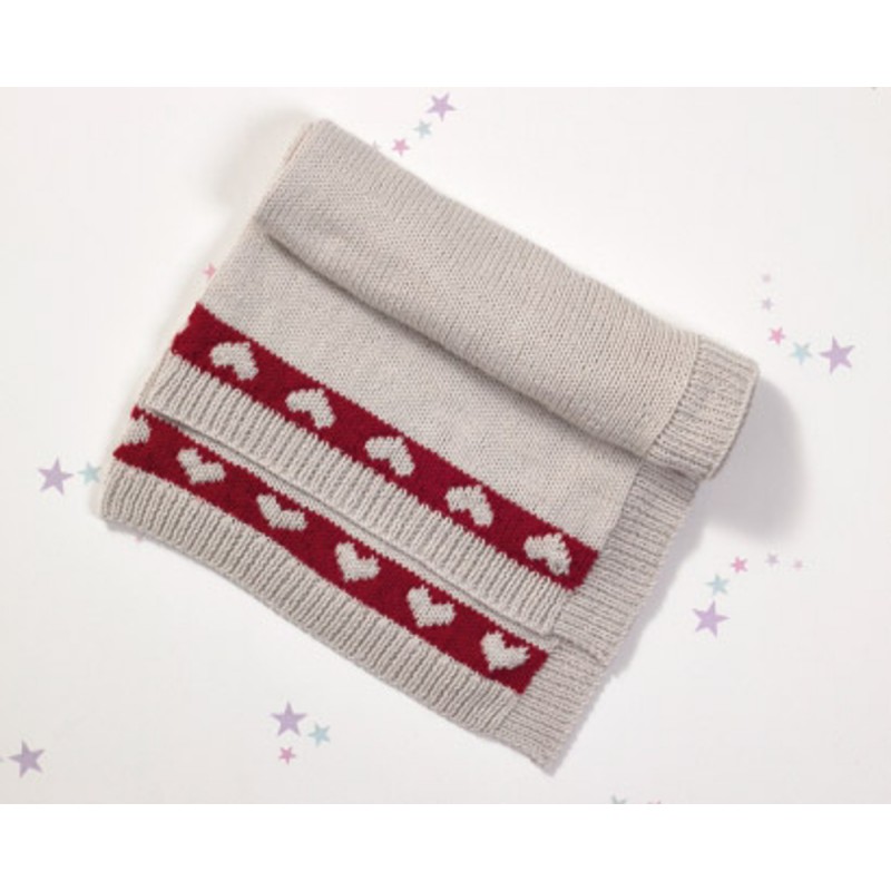 Wendy Wools Knitting Pattern PP013 Baby Heart Cardigan & Blanket in ...