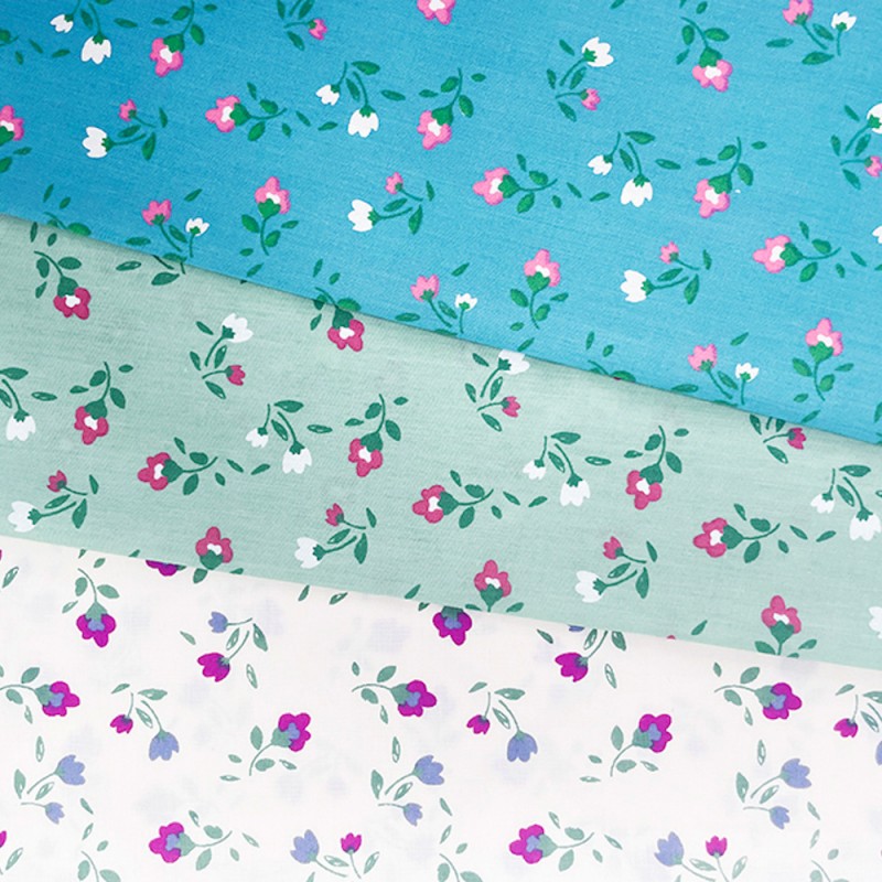 Polycotton Fabric Floral Tulips Kennings Way