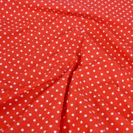 Polycotton Fabric 2mm Polka Dots Spots Dress Craft