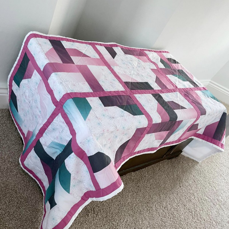 Nutex 100% Cotton Quilt Topper Kits Sophia Jelly Rolls Fabric 12m Reels