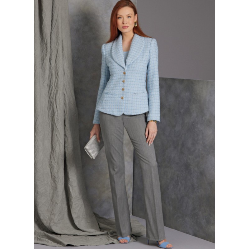 Vogue Patterns V1972 Misses' Semi-Fitted Lined Jacket with Shawl Collar