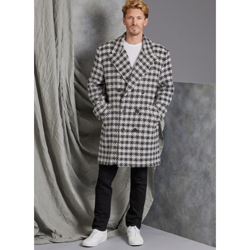 Vogue Patterns V1976 Men's Loose Fitting Coat in Two Lengths With ...