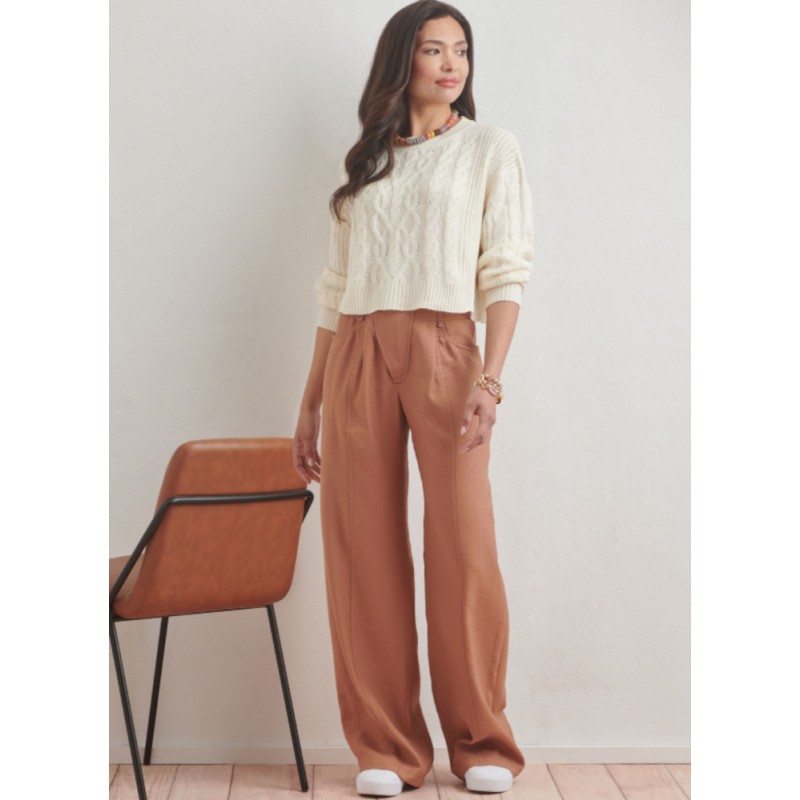 Simplicity Sewing Pattern S9823 Misses' Easy-To-Sew Trousers In Two Lengths