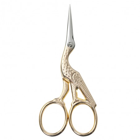 Milward Gold Stork Embroidery Scissors – 9cm (3.5in) Precision Sewing Tool