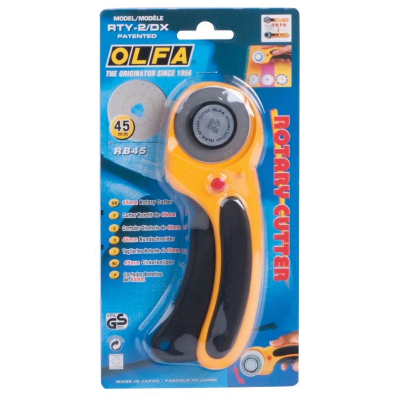 OLFA Rotary Cutter 45mm Deluxe Retracting RTY-2\DX