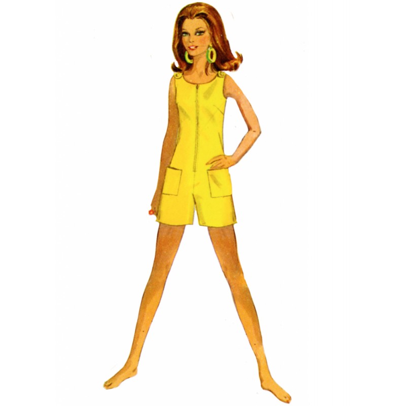 Simplicity Sewing Pattern S9792 Misses' 1960's Vintage Jumpsuit in Two Lengths