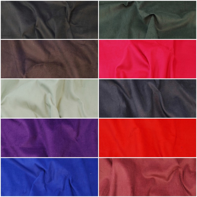 8 Wale Corduroy Fabric Cotton Soft Dressmaking Soft Furnishings