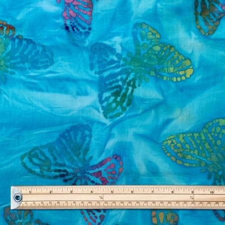 100% Cotton Batik Fabric John Louden Butterfly Butterflies East Bight ...