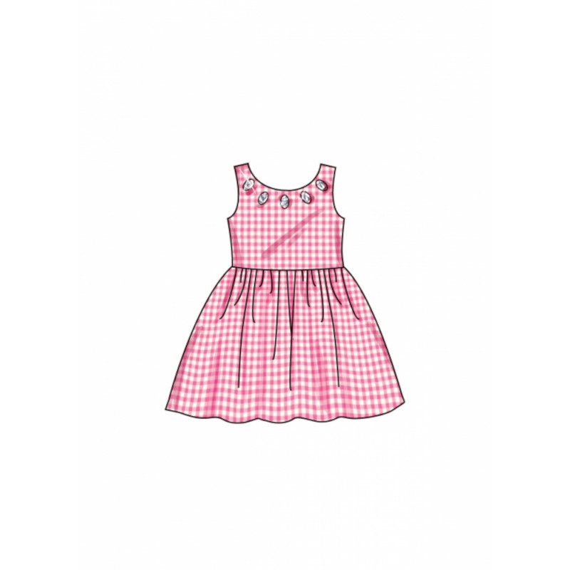 New Look Sewing Pattern N6763 Children’s Easy To Sew Sleeveless Lined Dress