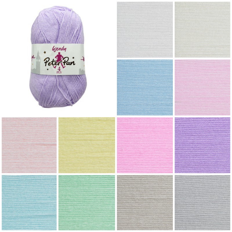 Wendy Peter Pan 4 Ply 50g Yarn Premium Acrylic Crochet Craft
