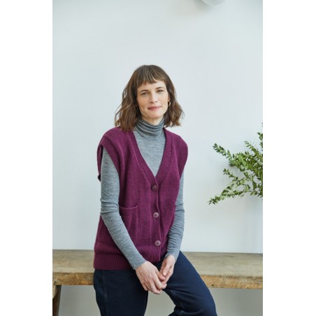 Hayfield Knitting Pattern 8143 Chevron Lace Jumpers and Vests in Su...