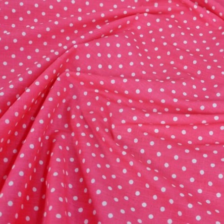 Polycotton Fabric 4mm Spots Polka Dots Spotty Craft Dress