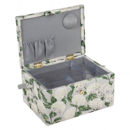 Hobby Gift Sewing Box Basket Medium Hydrangea Craft