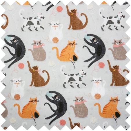Hobby Gift Sewing Box Basket Large Twin Lid Cats Craft