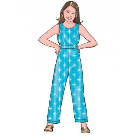 Butterick Sewing Pattern B6908 Girls’ Dress, Jumpsuit and Romper with ...