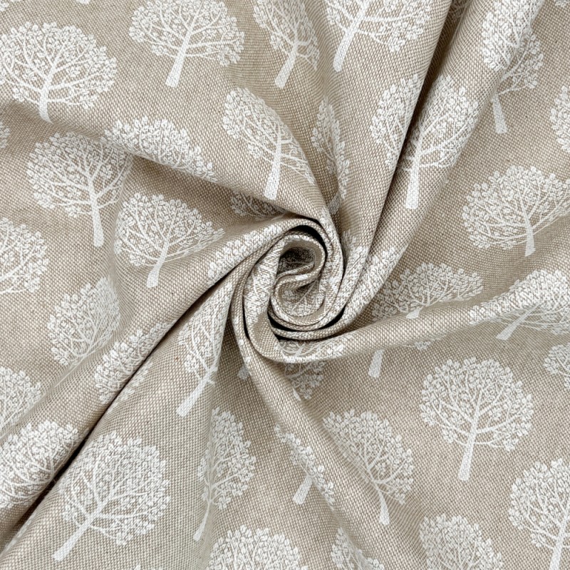Recycled Cotton Rich Linen Fabric Sweet Mulberry Tree Trees Leaves ...