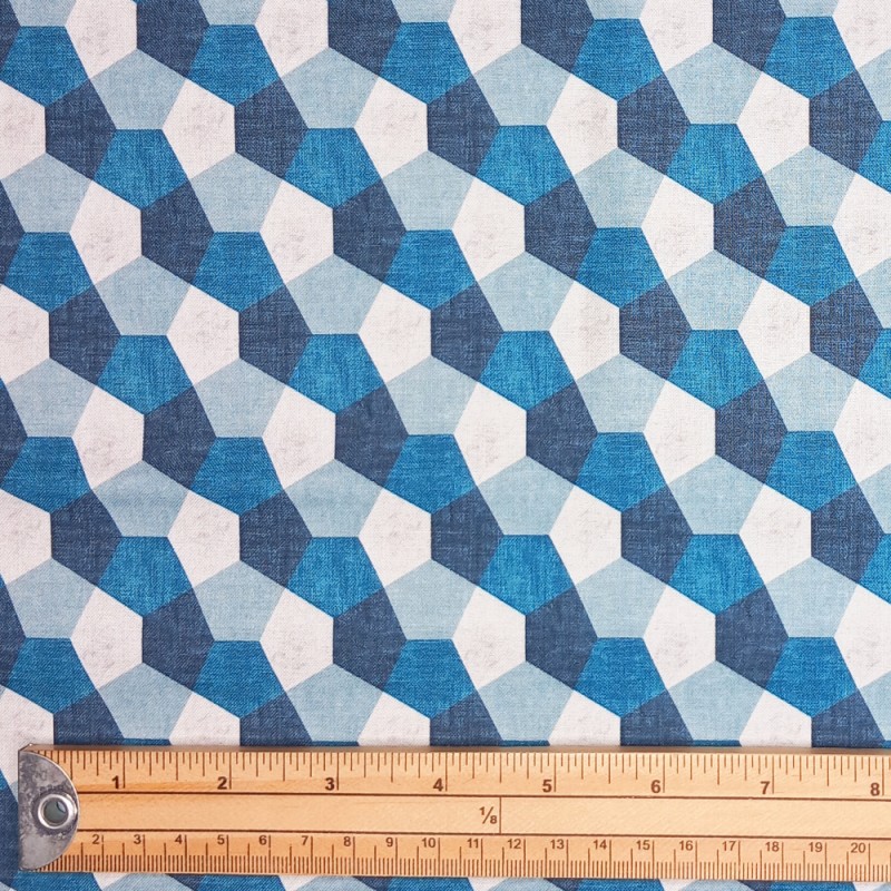 100% Cotton Fabric Nutex A Pirates Adventure Geo Geometric Pattern ...
