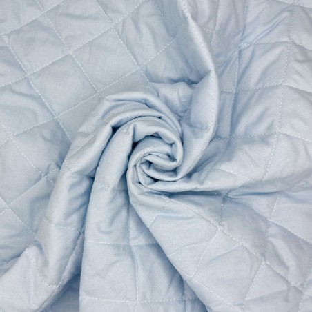Quilted Polycotton Fabric Diamond Design 2oz Wadding Backing 115cm Wide
