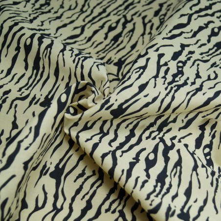 Polycotton Fabric Animal Print Tiger Pattern Clothing Crafts 112cm Wide
