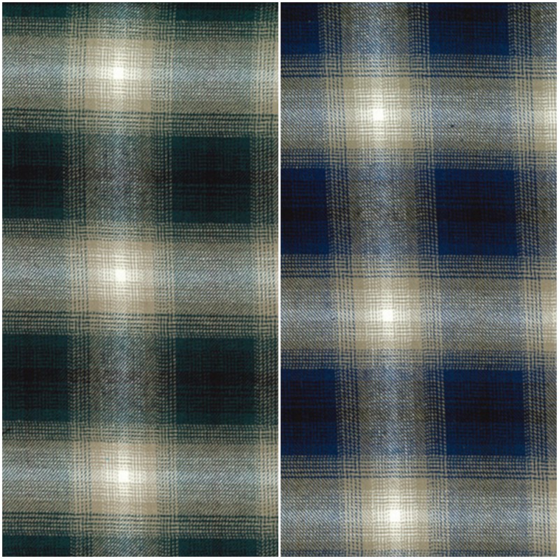 100% Cotton Brushed Check Fabric John Louden Tartan Rochester Drive ...