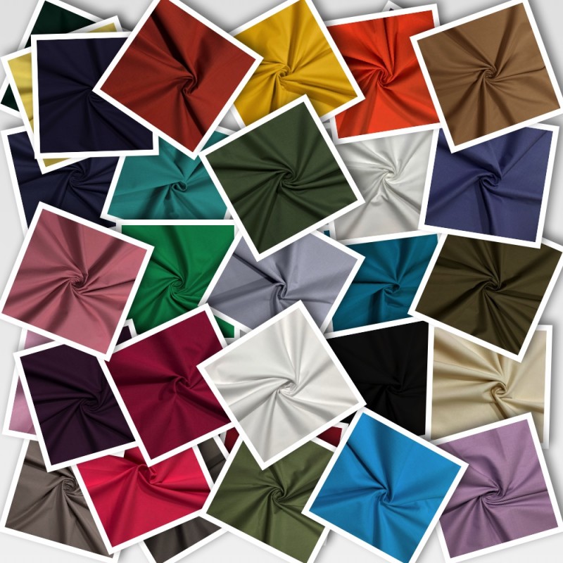 Silky Touch 100% Cotton Fabric – Plain Lightweight, Soft & Drapey 140cm ...