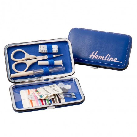 Hemline Premium Sewing Kit – Compact Travel Sewing Essentials in Case