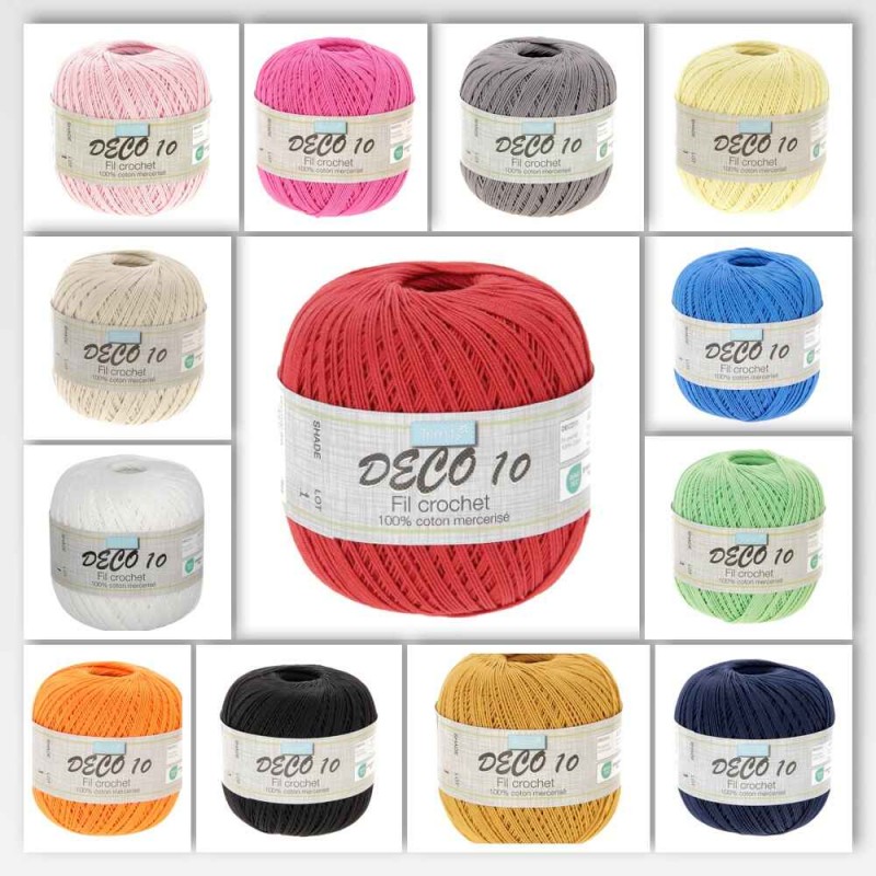 Trimits Deco 10 Mercerised Cotton Yarn – 100g | Crochet & Needlework