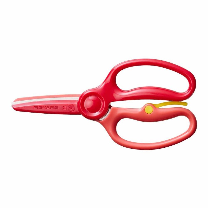 Fiskars Kids Training Scissors – Red – Age 3+ – Safe Spring-Action Scissors