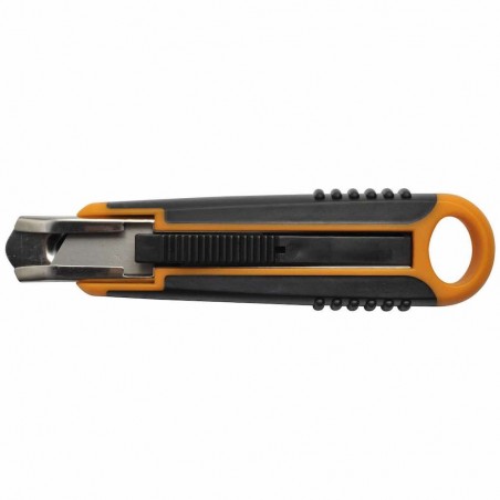 Fiskars Safety Retractable Cutter 18mm – Secure Rubber Grip, F1393C