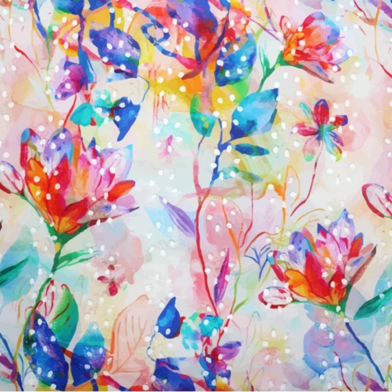 100% Cotton Anglaise Fabric | Mindy Floral | Flowers - Ashby Avenue ...