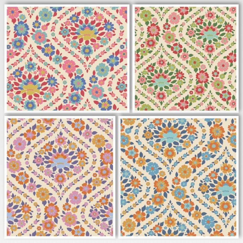 Tilda Wallflower Fabric Bianca Design – 110cm Wide – Premium Cotton ...